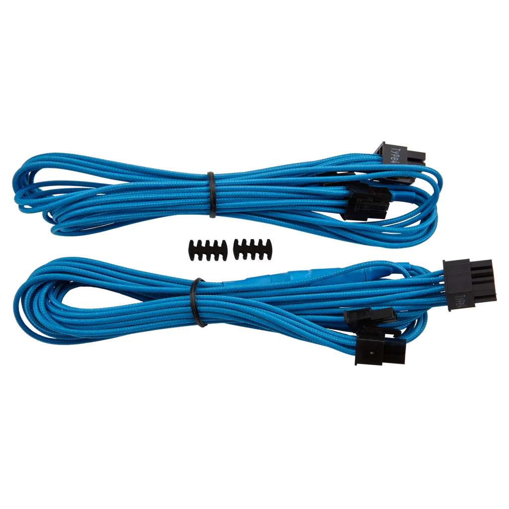 Premium Individually Sleeved PCIe Cables with Single Connector, Type 4 ...