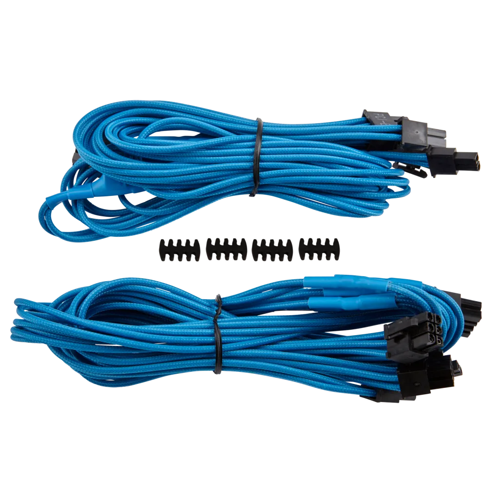 Premium Individually Sleeved PCIe Cables with Dual Connectors, Type 4 ...