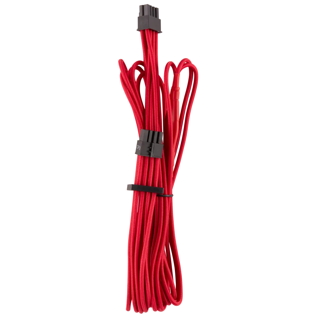 Premium Individually Sleeved EPS12V/ATX12V Cables Type 4 Gen 4 – Red