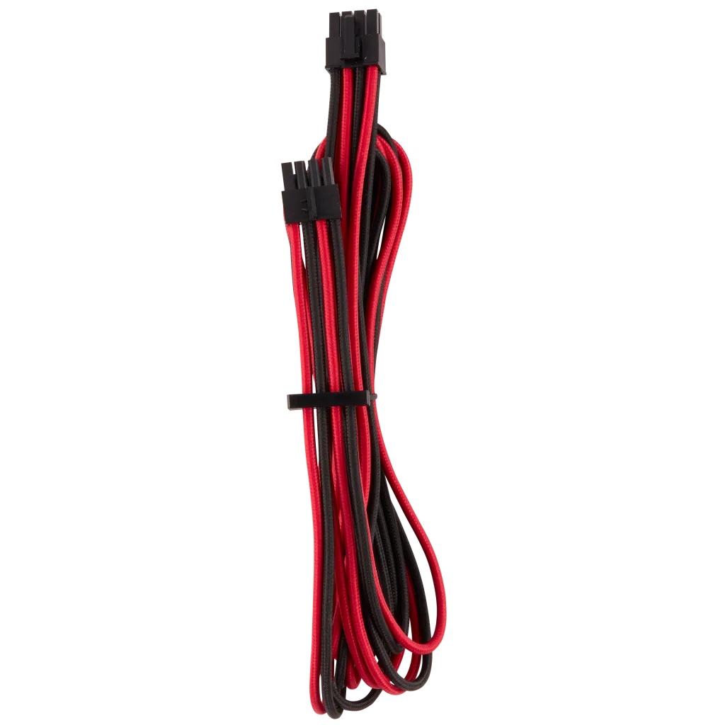Premium Individually Sleeved EPS12V/ATX12V Cables Type 4 Gen 4 – Red/Black