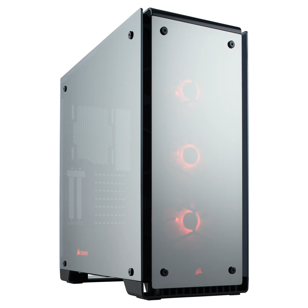 Crystal 570X RGB Mirror Black Tempered Glass, Premium ATX Mid-Tower Case