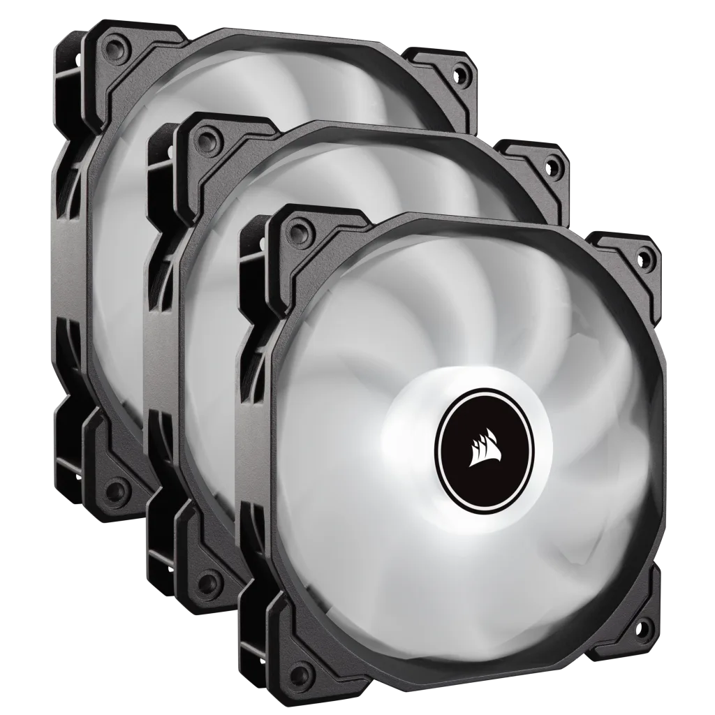 Air Series™ AF120 LED (2018) White 120mm Fan Triple Pack (Refurbished)