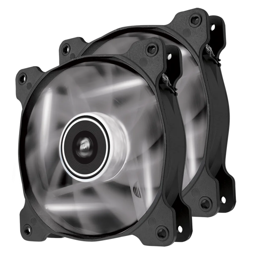 Air Series™ AF120 LED White Quiet Edition High Airflow 120mm Fan - Twin ...