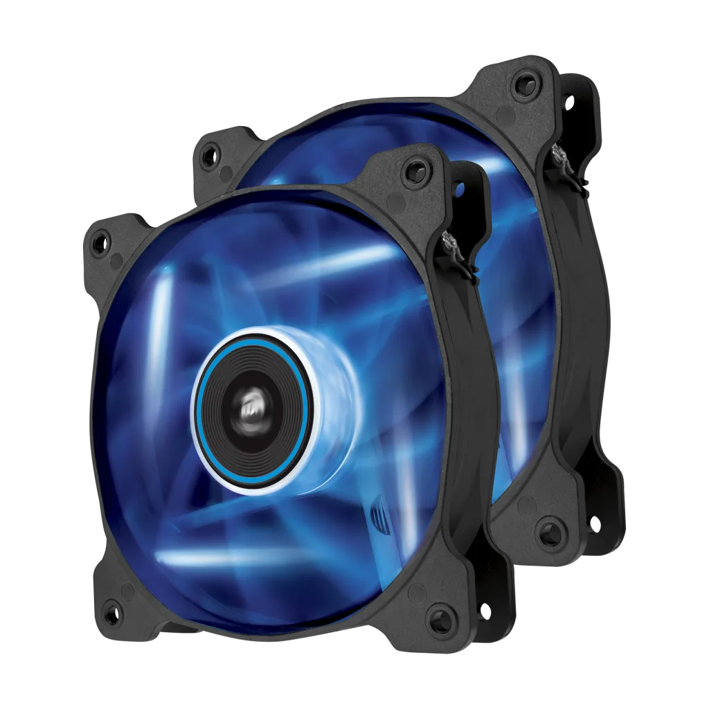 Air Series™ SP120 LED Blue High Static Pressure 120mm Fan Twin Pack