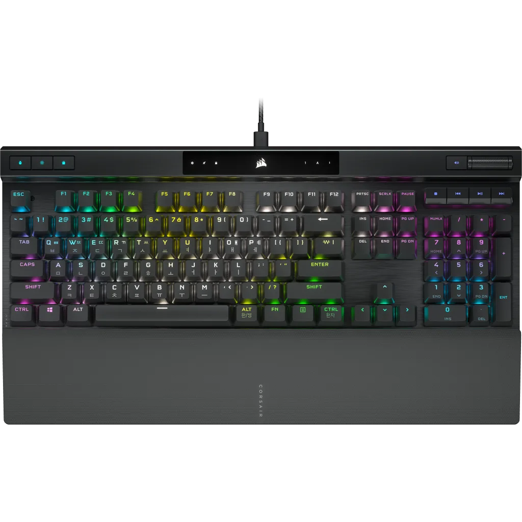 K70 RGB PRO Mechanical Gaming Keyboard with PBT DOUBLE SHOT PRO Keycaps ...