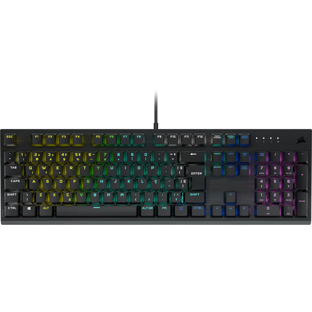 K60 RGB PRO Low Profile Mechanical Gaming Keyboard — CHERRY® MX Low Profile Speed (BR)