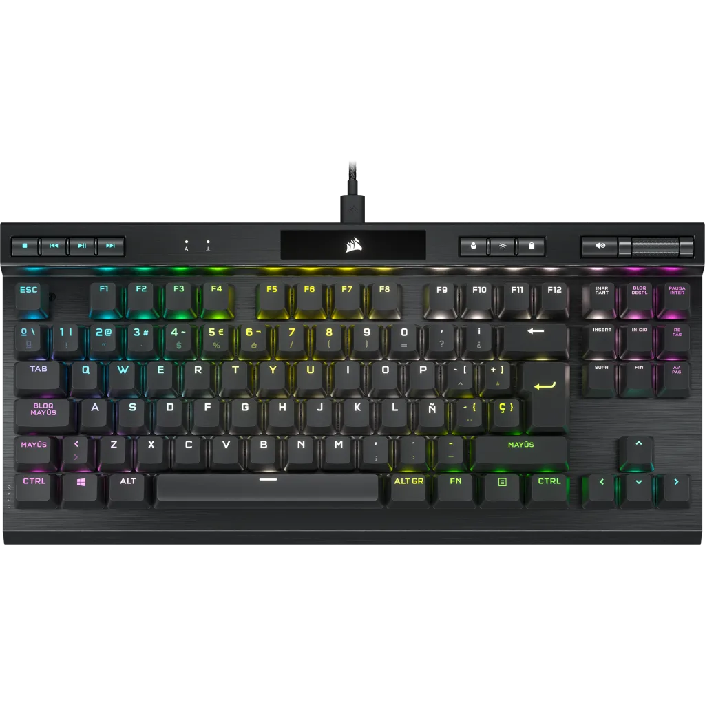 K70 RGB TKL CHAMPION SERIES Mechanical Gaming Keyboard — CHERRY MX Red (ES)