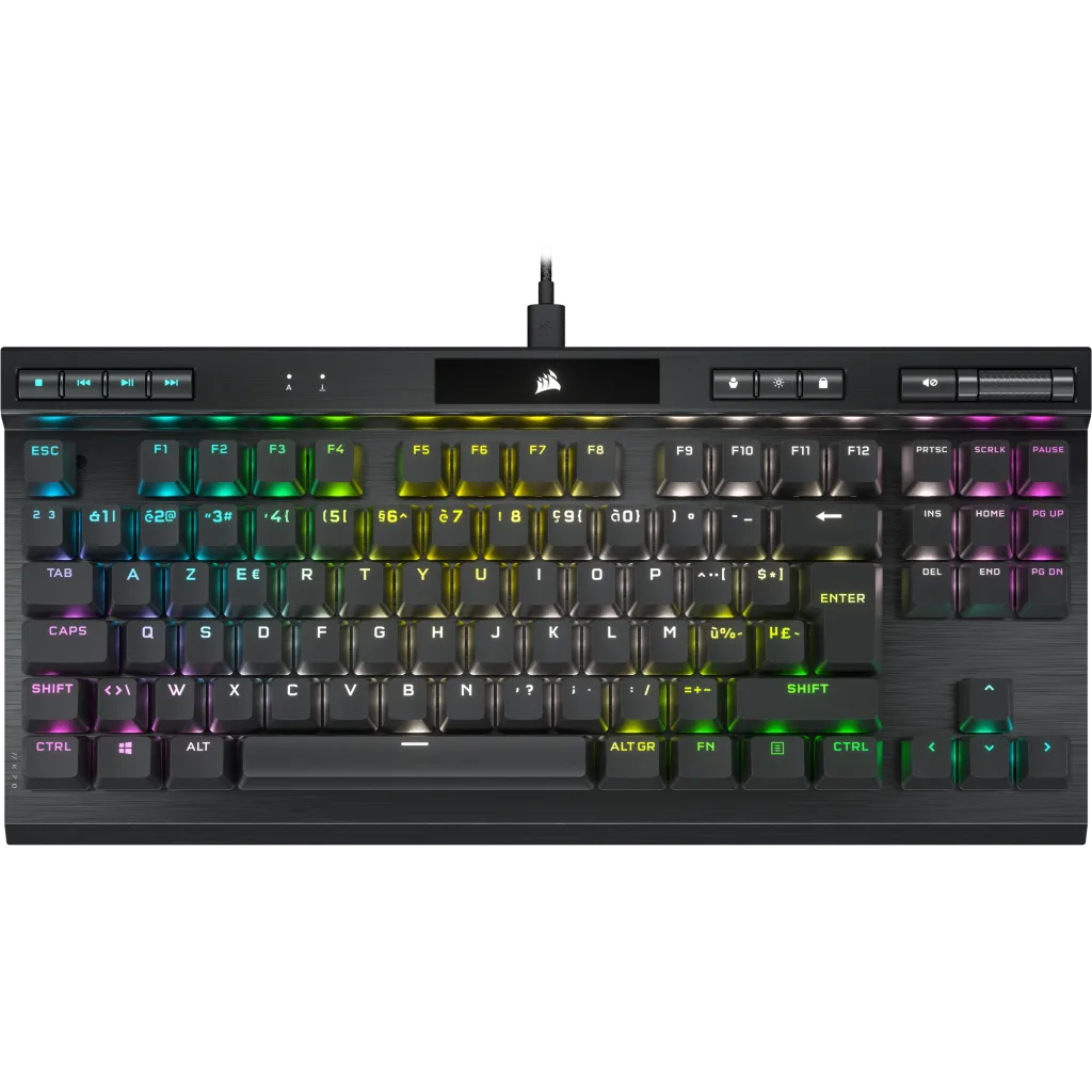 K70 RGB TKL CHAMPION SERIES Optical-Mechanical Gaming Keyboard with PBT ...