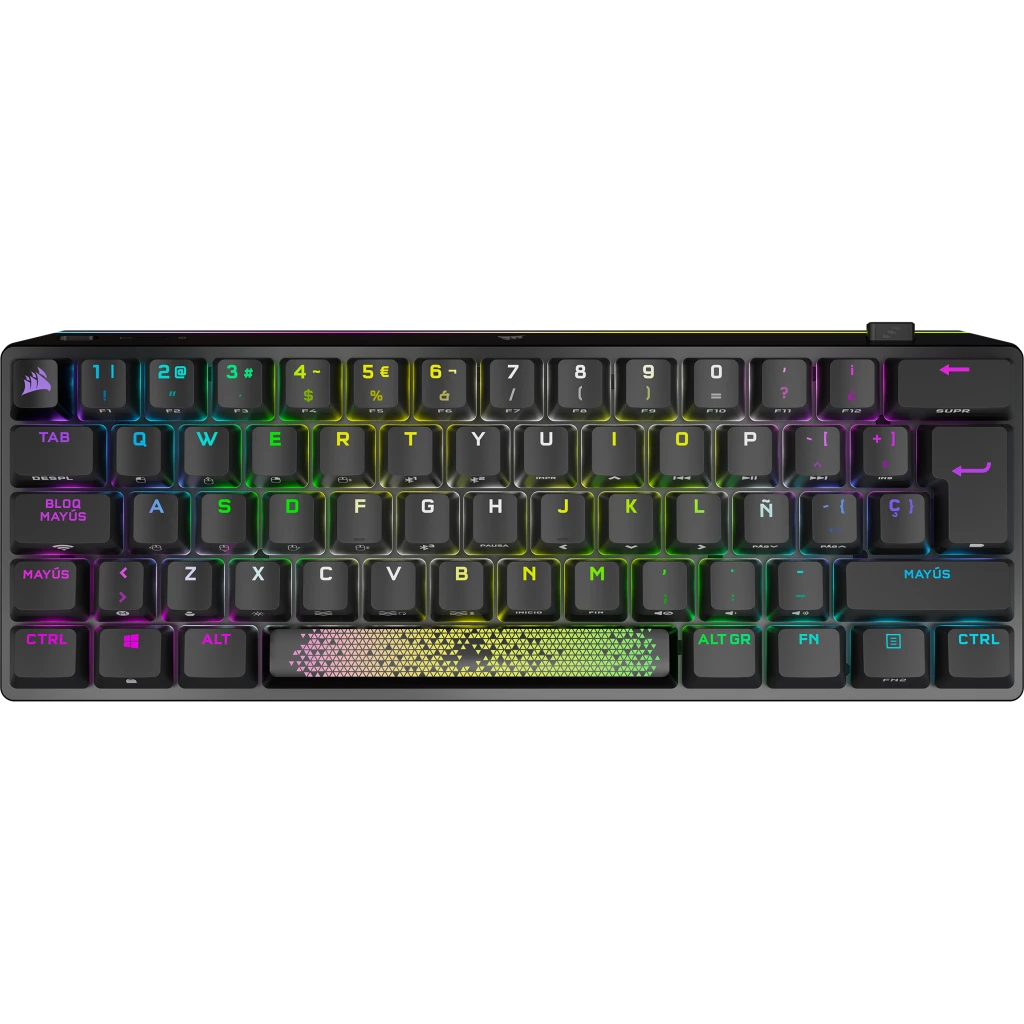 K70 PRO MINI WIRELESS 60% Mechanical CHERRY MX Red Switch Keyboard with ...