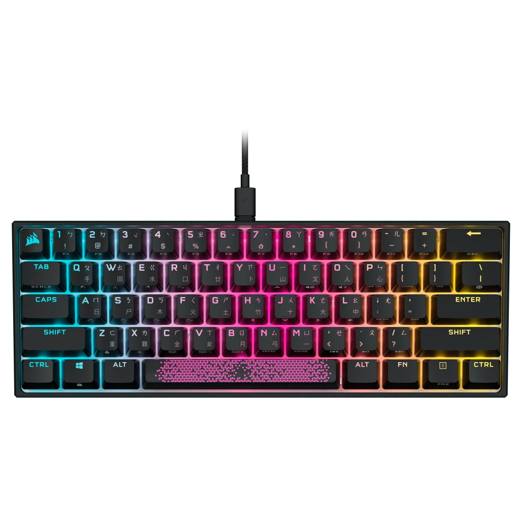 K65 RGB MINI 60% Mechanical Gaming Keyboard — CHERRY MX Red — Black (TW)