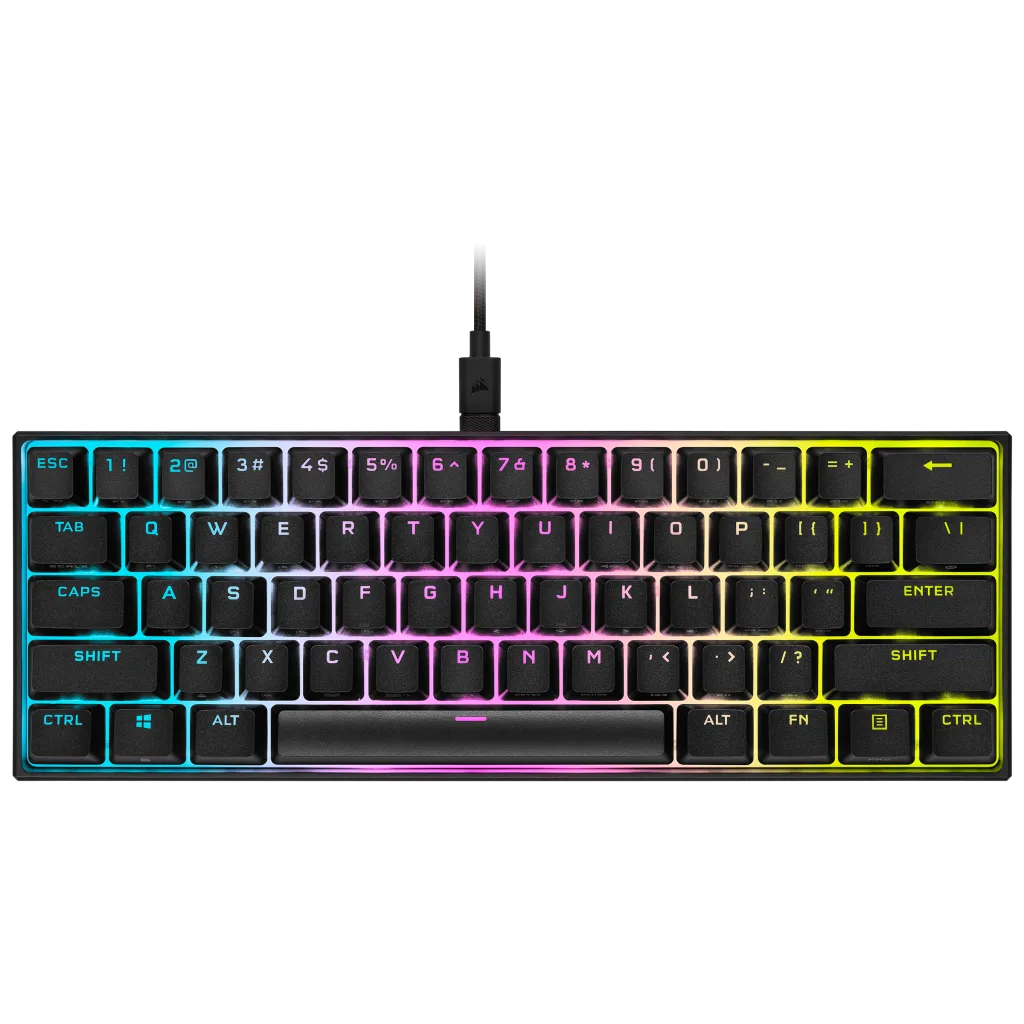 K65 RGB MINI 60% Mechanical Gaming Keyboard — CHERRY MX SPEED (CH) — Black