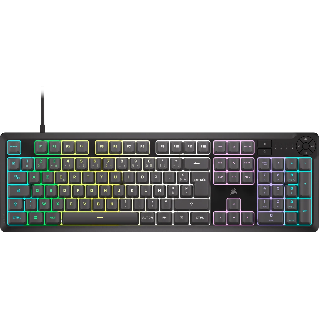 K55 CORE RGB Gaming Keyboard — Gray (FR)