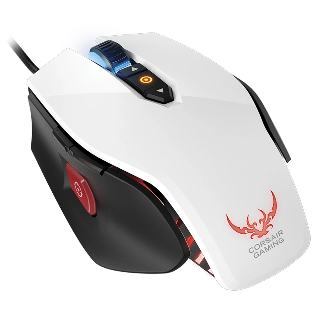 Corsair Gaming M65 RGB Laser Gaming Mouse — White (AP)