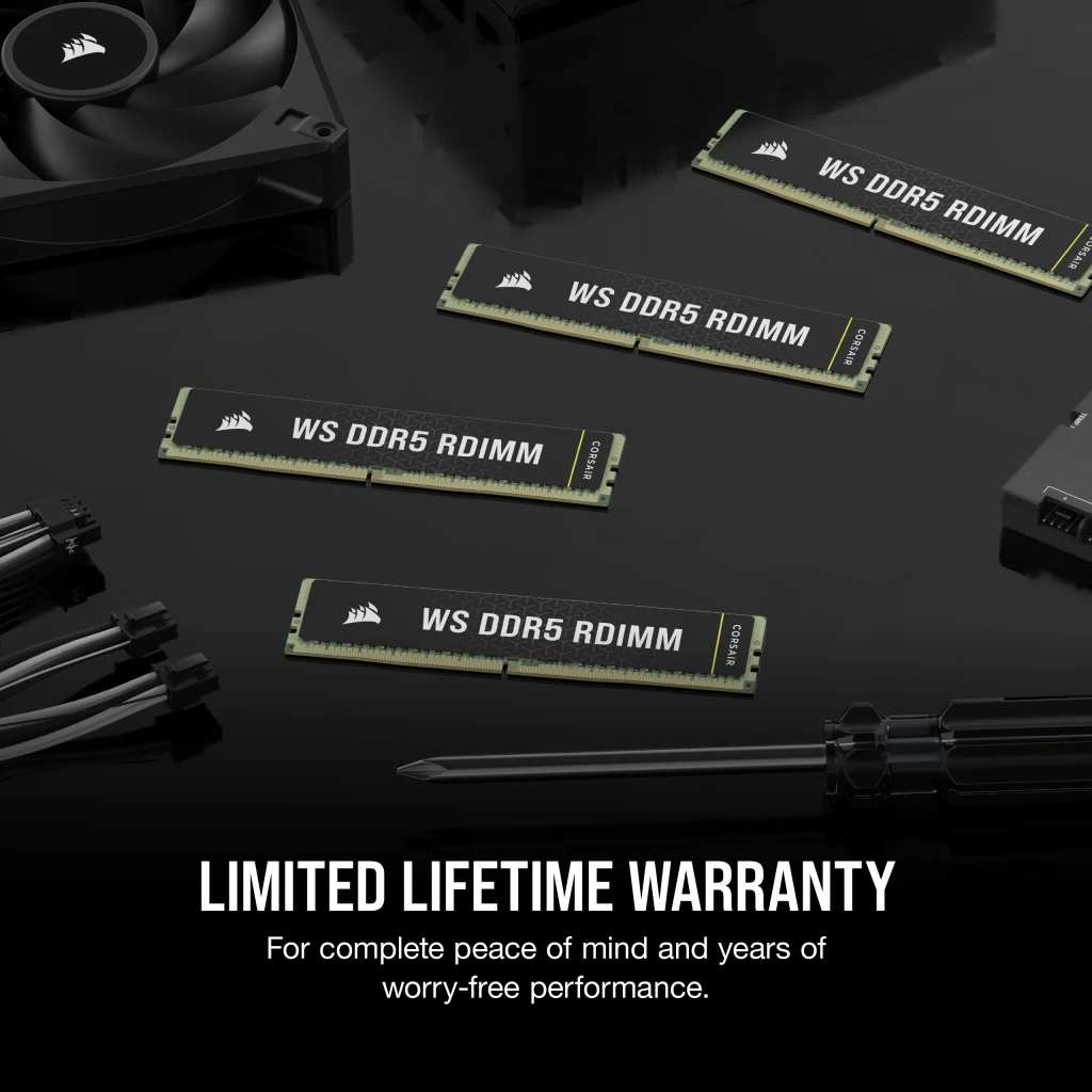 WS DDR5 ECC RDIMM 64GB (4 x 16GB) DDR5 DRAM 6000MT/s CL40 WS DDR5 ECC RDIMM 64GB (4 x 16GB) DDR5 DRAM 6000MT/s CL40