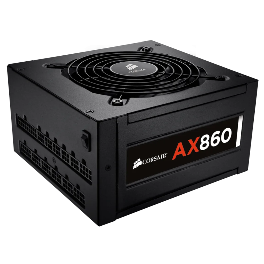 AX860 ATX Power Supply — 860 Watt 80 PLUS® PLATINUM Certified Fully-Modular PSU (CN Plug)