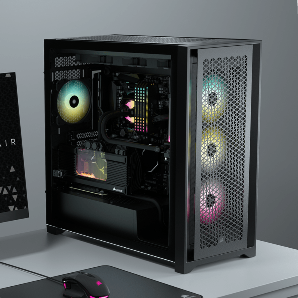 5000D AIRFLOW Tempered Glass Mid-Tower ATX PC Case — Black