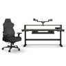 Platform:6 Elevate Desk - Wood with TC500 Luxe Black Chair