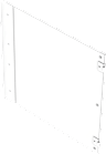 9000D/1000D Replacement Tempered Glass Side Panel, White