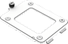 9000D Replacement SSD Bracket, White