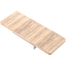 Platform Series Desk Extension, Wood, Light Pine stain