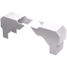 Multi Frame Corner caps - White
