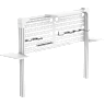 Multi Frame Pegboard Desk Organizer for Platform:4 - White