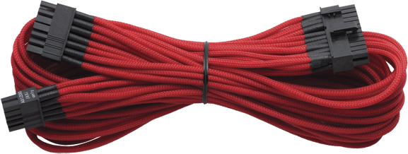 Individually Sleeved ATX Cable 24pin Type 3 (Generation 2), RED