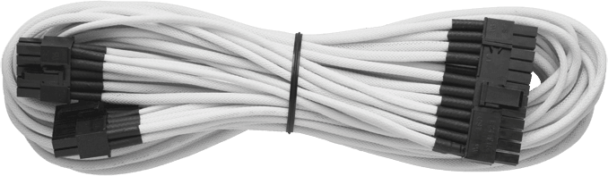 Individually Sleeved 24pin ATX Cable Type 4 (Generation 2), White