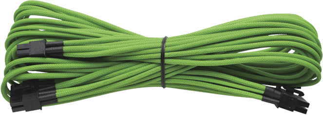 Individually Sleeved 24pin ATX Cable Type 4 (Generation 2), Green