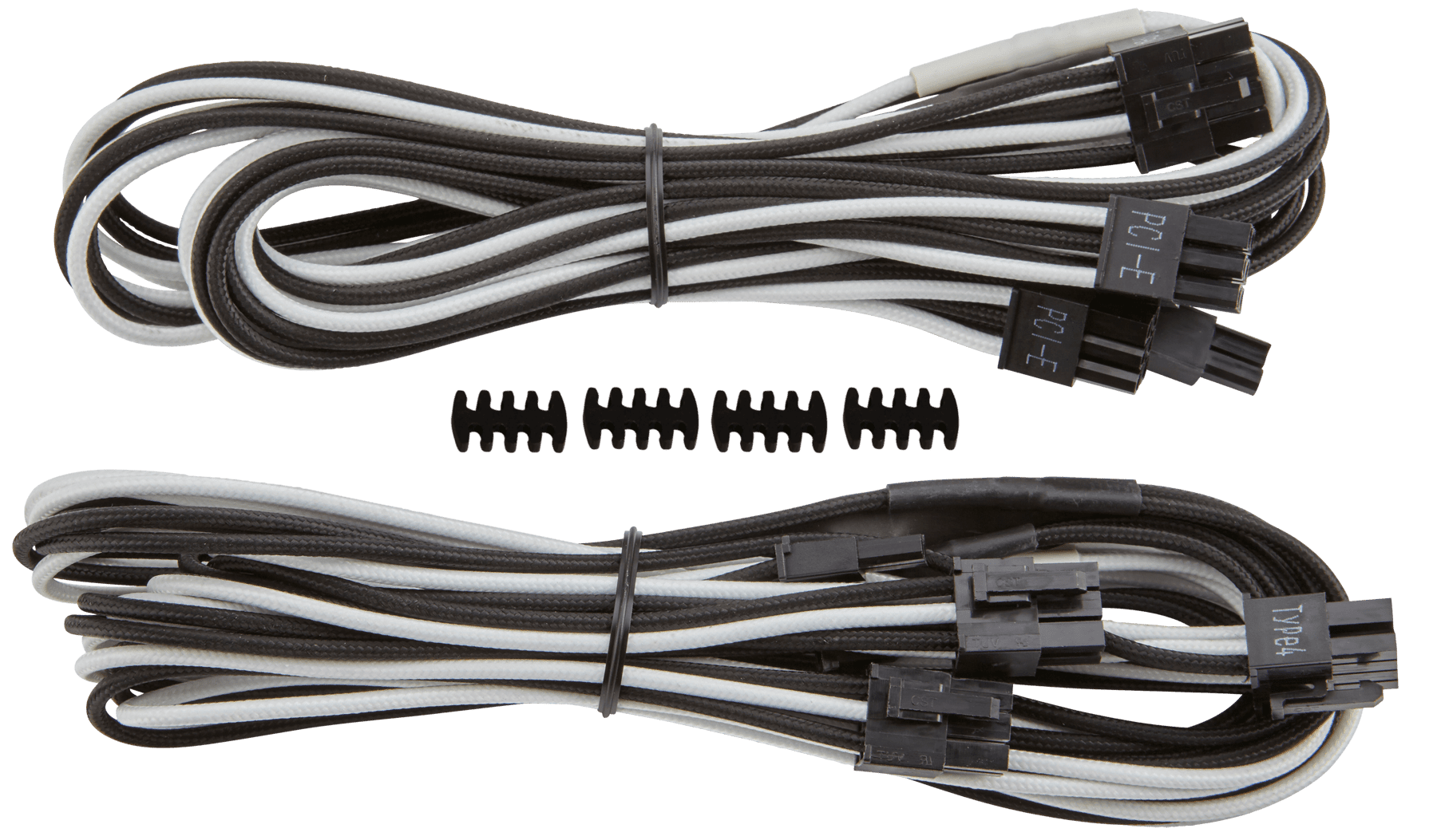 Premium Individually Sleeved PCIe Cables with Dual Connectors, Type 4 ...