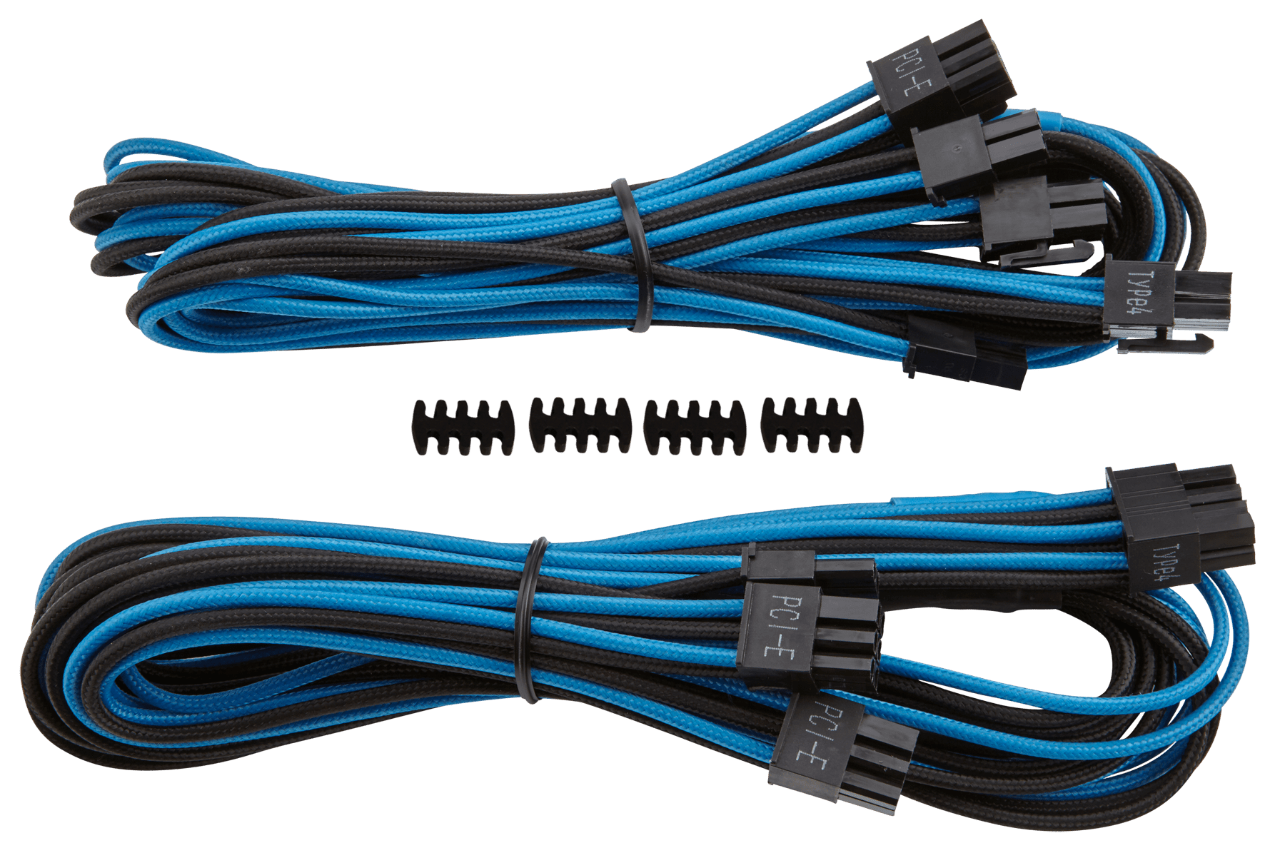 Premium Individually Sleeved PCIe Cables with Dual Connectors, Type 4 ...