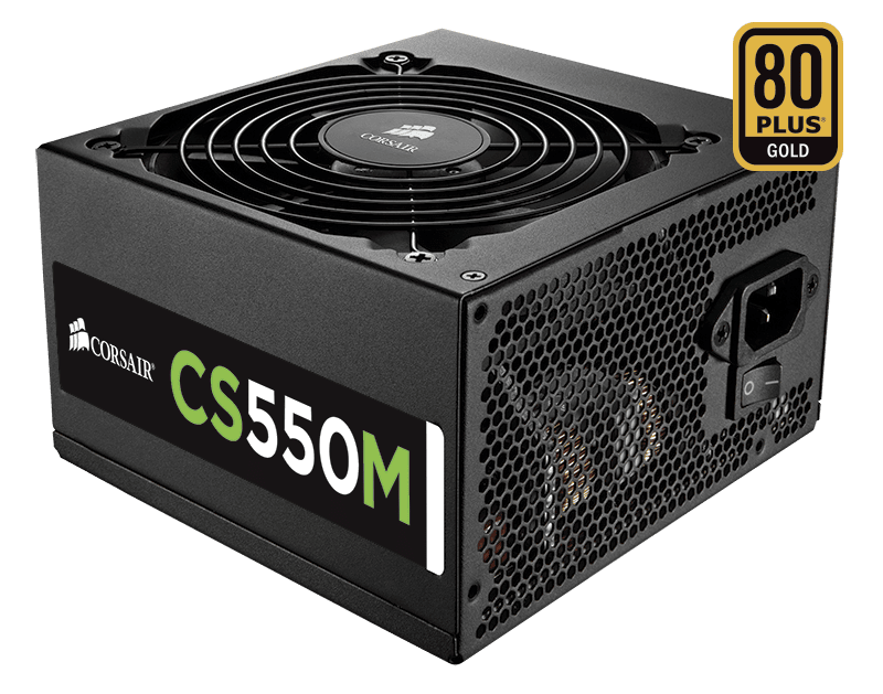 CS Series™ Modular CS550M — 550 Watt 80 PLUS® Gold Certified PSU