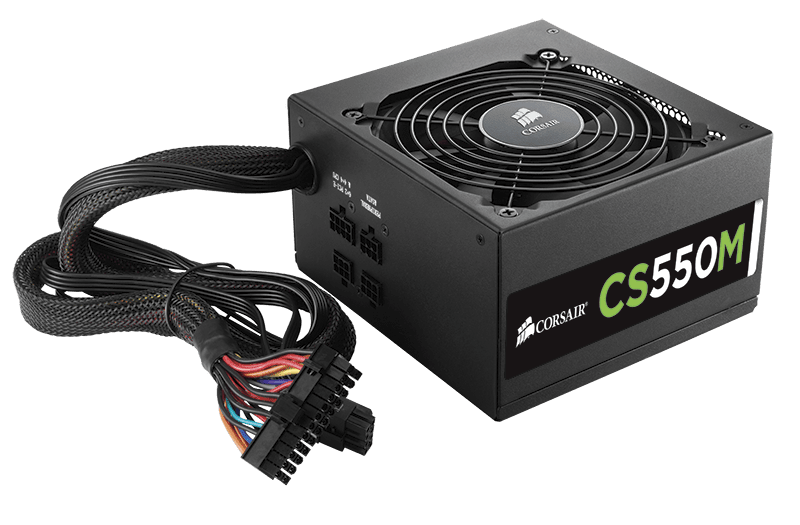 CS Series™ Modular CS550M — 550 Watt 80 PLUS® Gold Certified PSU