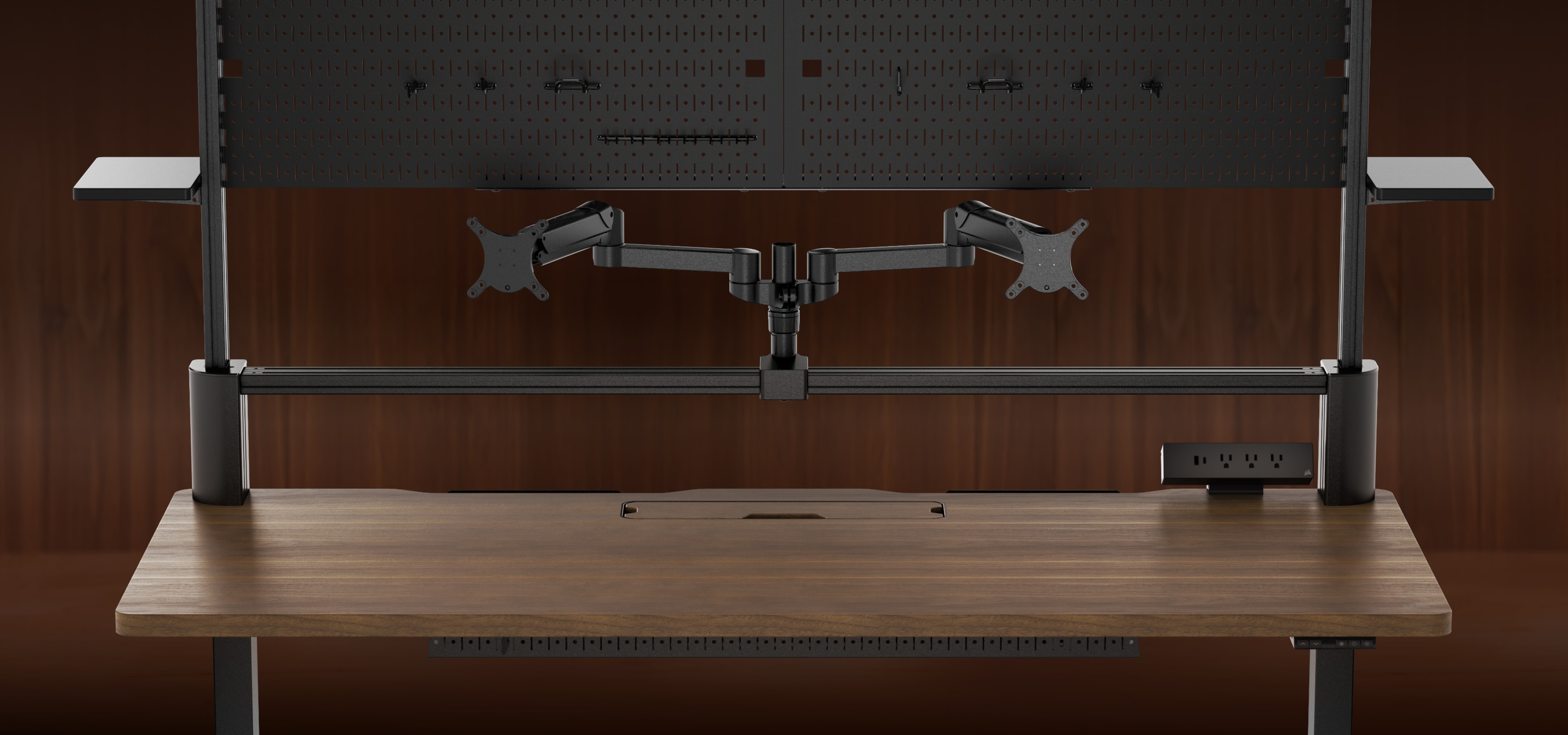 Platform:6 Creator Edition Desk - Wood, Dark Walnut Stain
