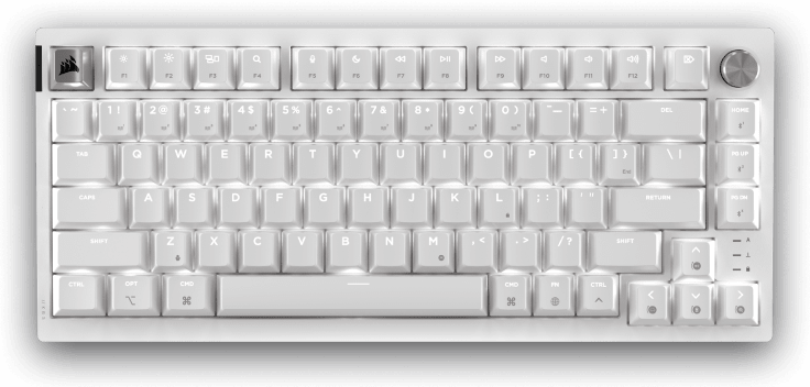 K65 PLUS 75% RGB Mechanical Gaming Keyboard – Glacier Blue