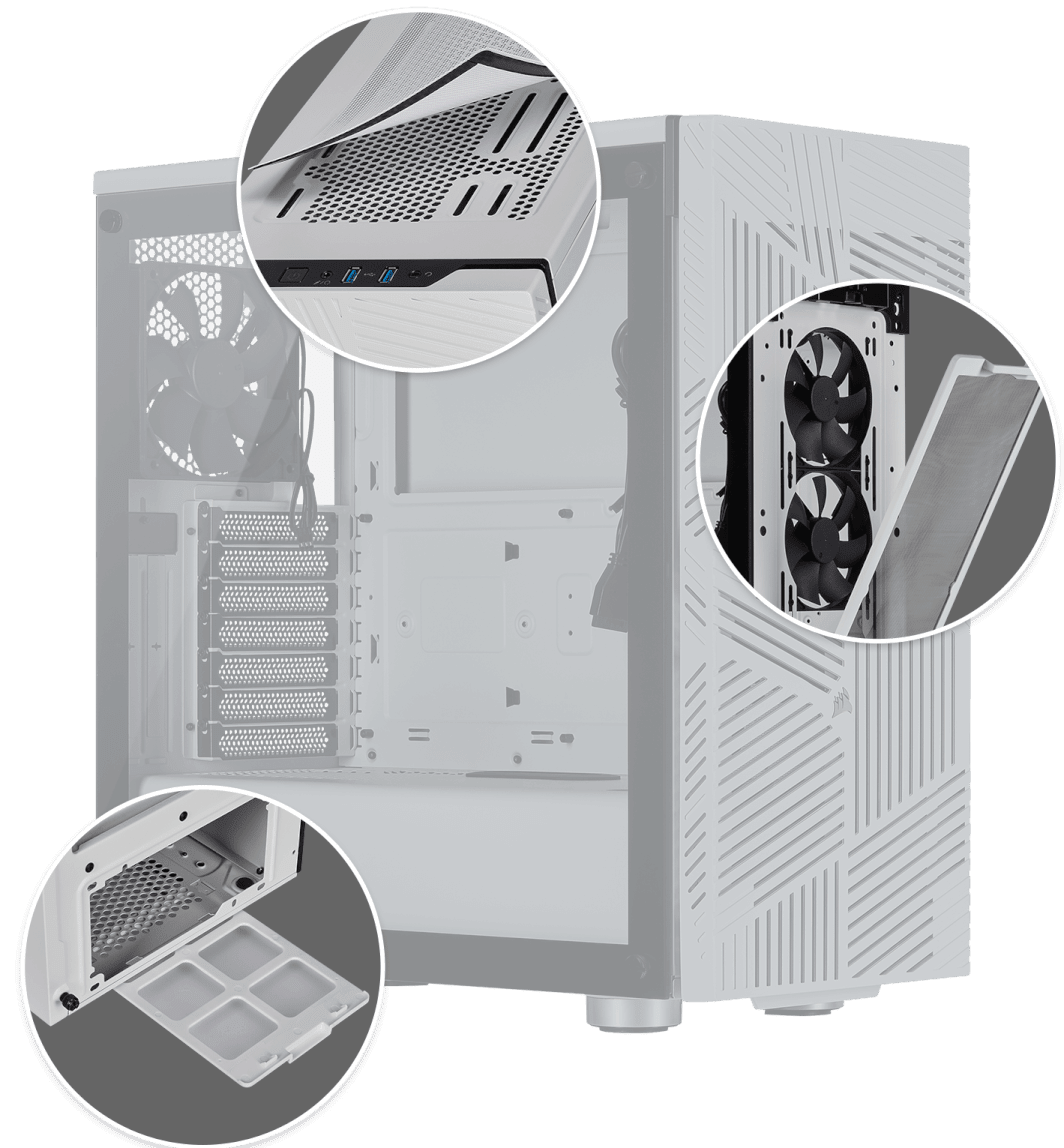 Corsair 275R Airflow Tempered Glass Mid Tower Gaming Case 49 OFF Corsair 275R Airflow Tempered Glass Mid Tower Gaming Case 49 OFF