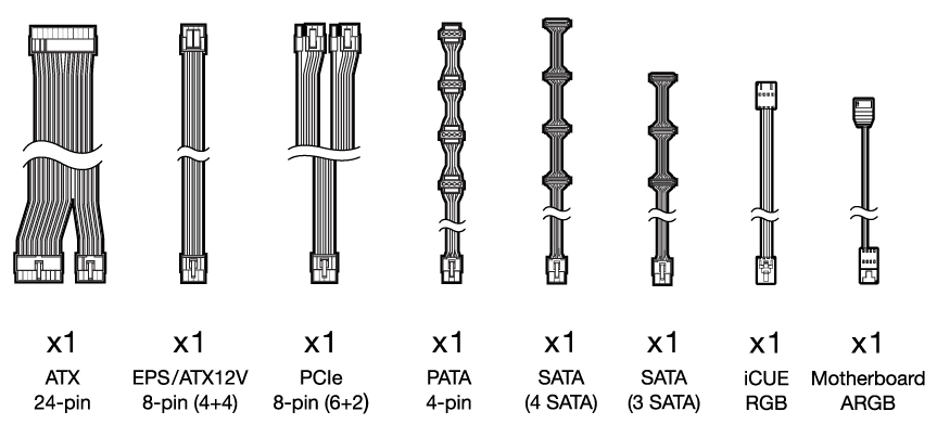 CX Series™ CX550F RGB — 550 Watt 80 Plus® Bronze Certified Fully ...