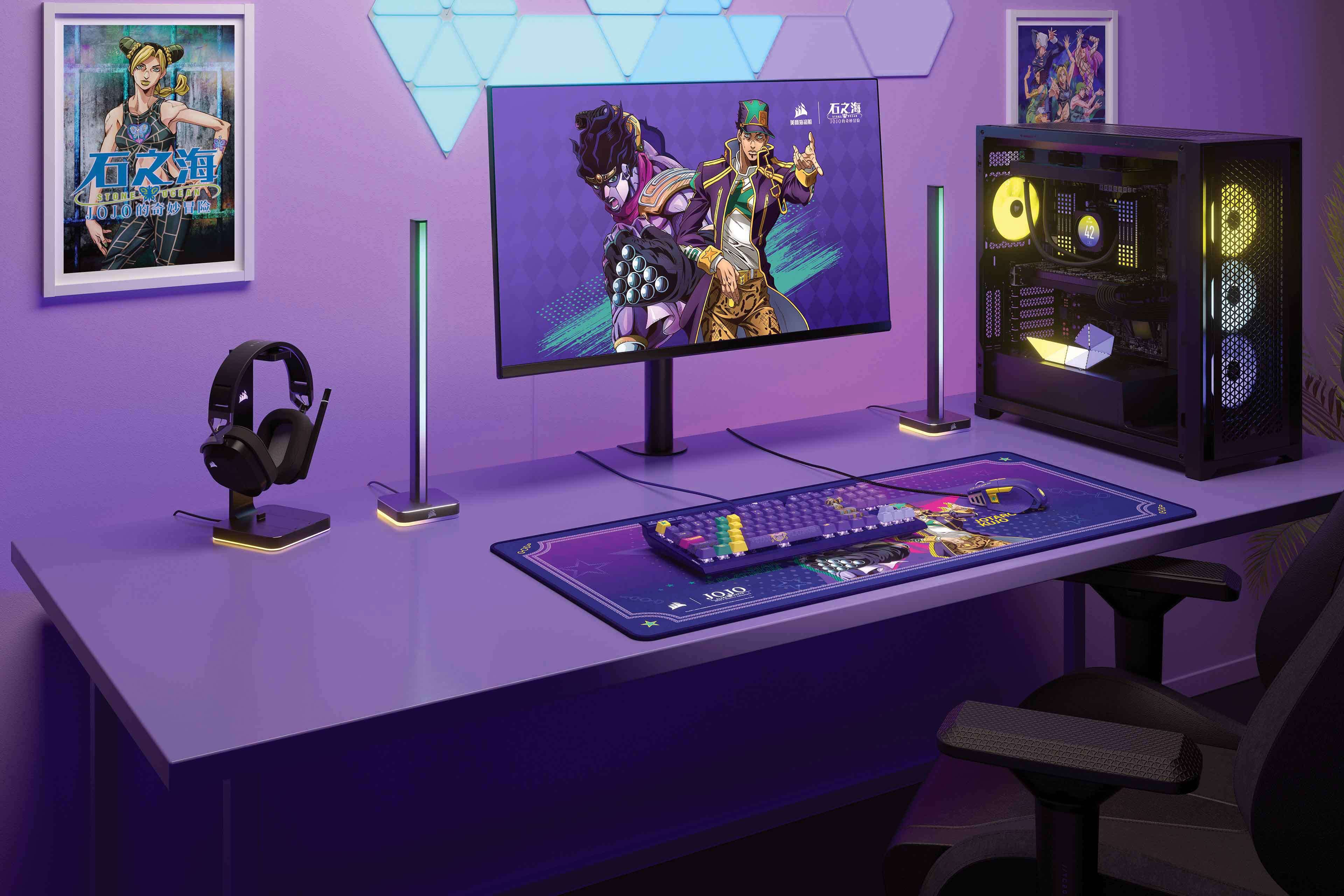 MM350 PRO JOJO Stone Ocean Gaming Mouse Pad – Extended XL, Jotaro Edition