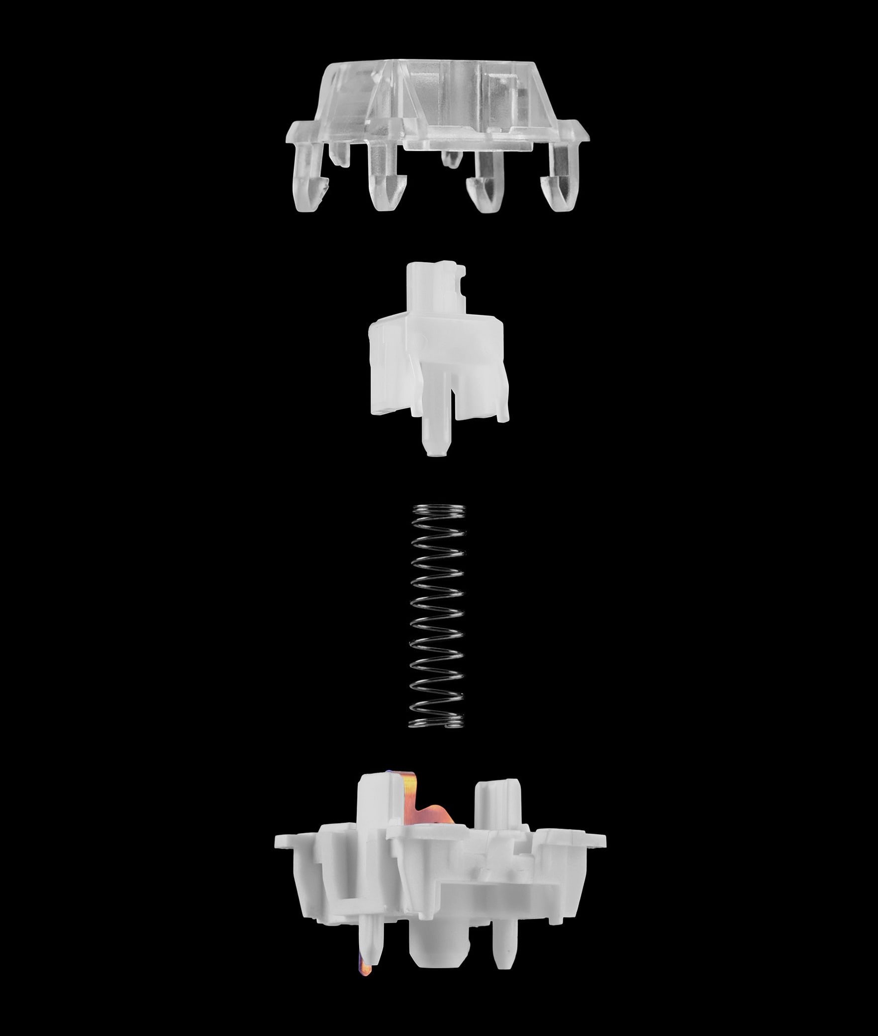 DROP Holy Panda X Clear Mechanical Switches, Tactile, 3-Pin, 35 Pack ...