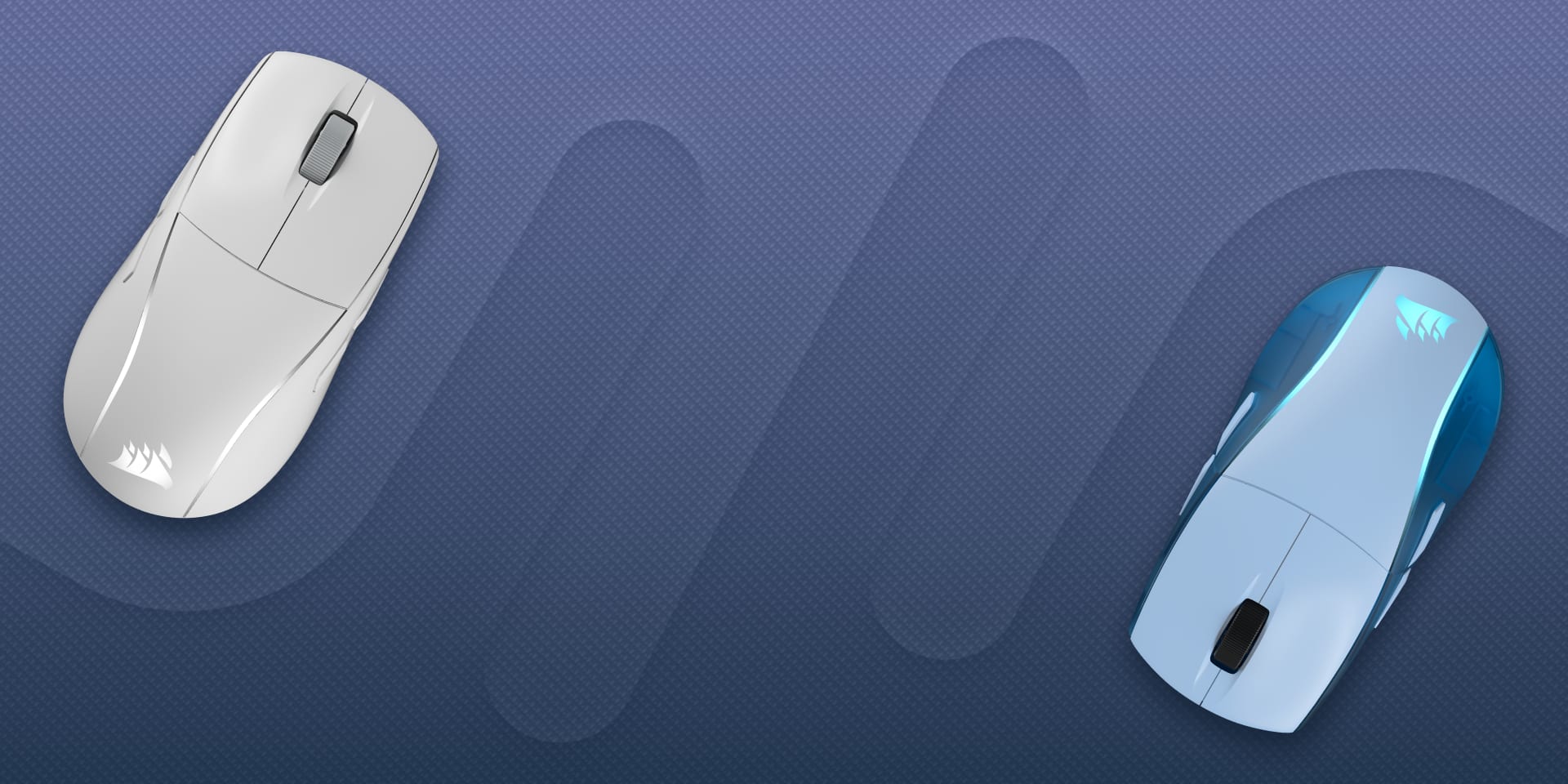 M75 WIRELESS Lightweight RGB Gaming Mouse – Glacier Blue