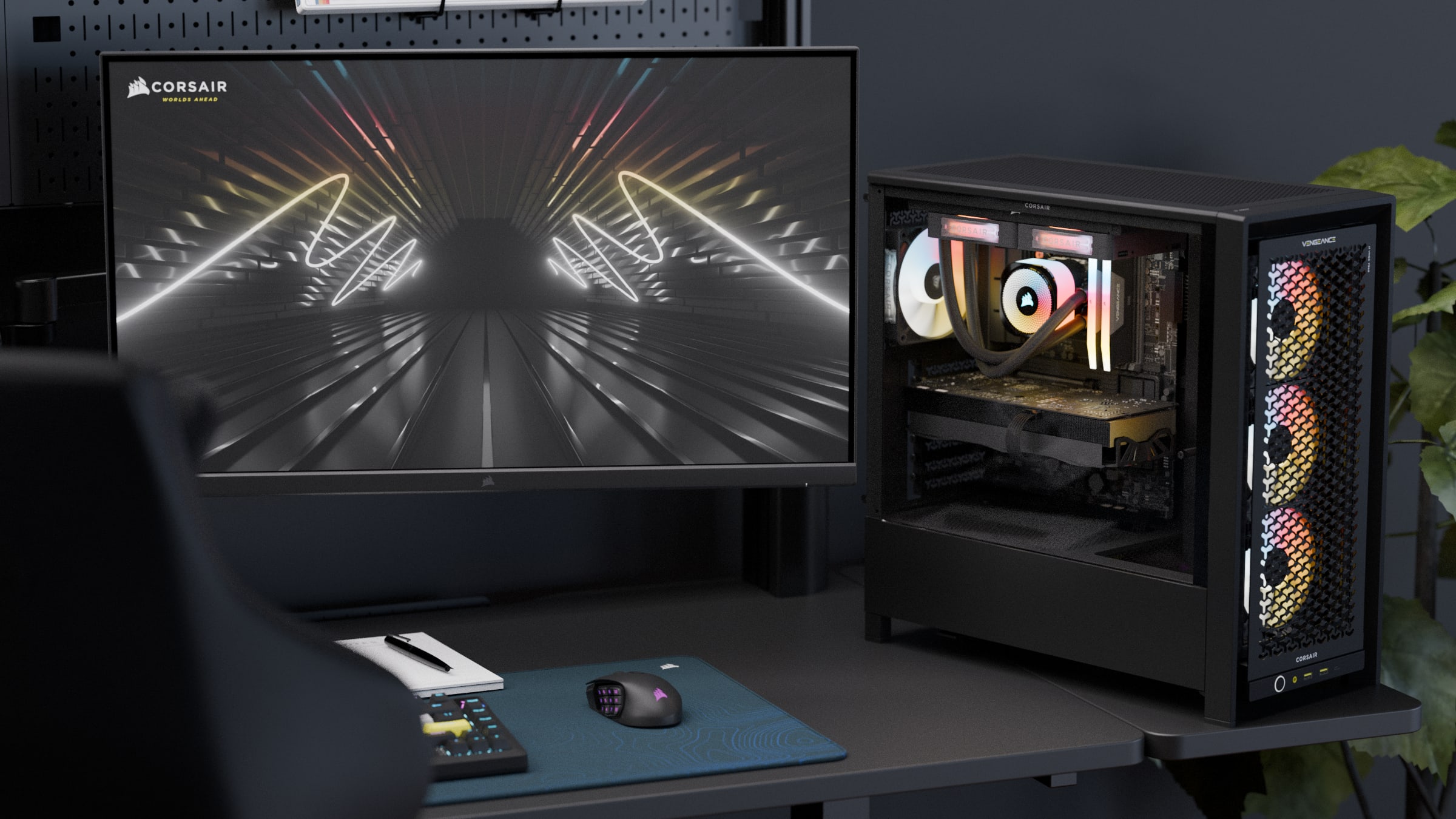 VENGEANCE a7500 AIR Gaming PC: AMD Ryzen 7 9800X3D, GeForce RTX 5080 ...