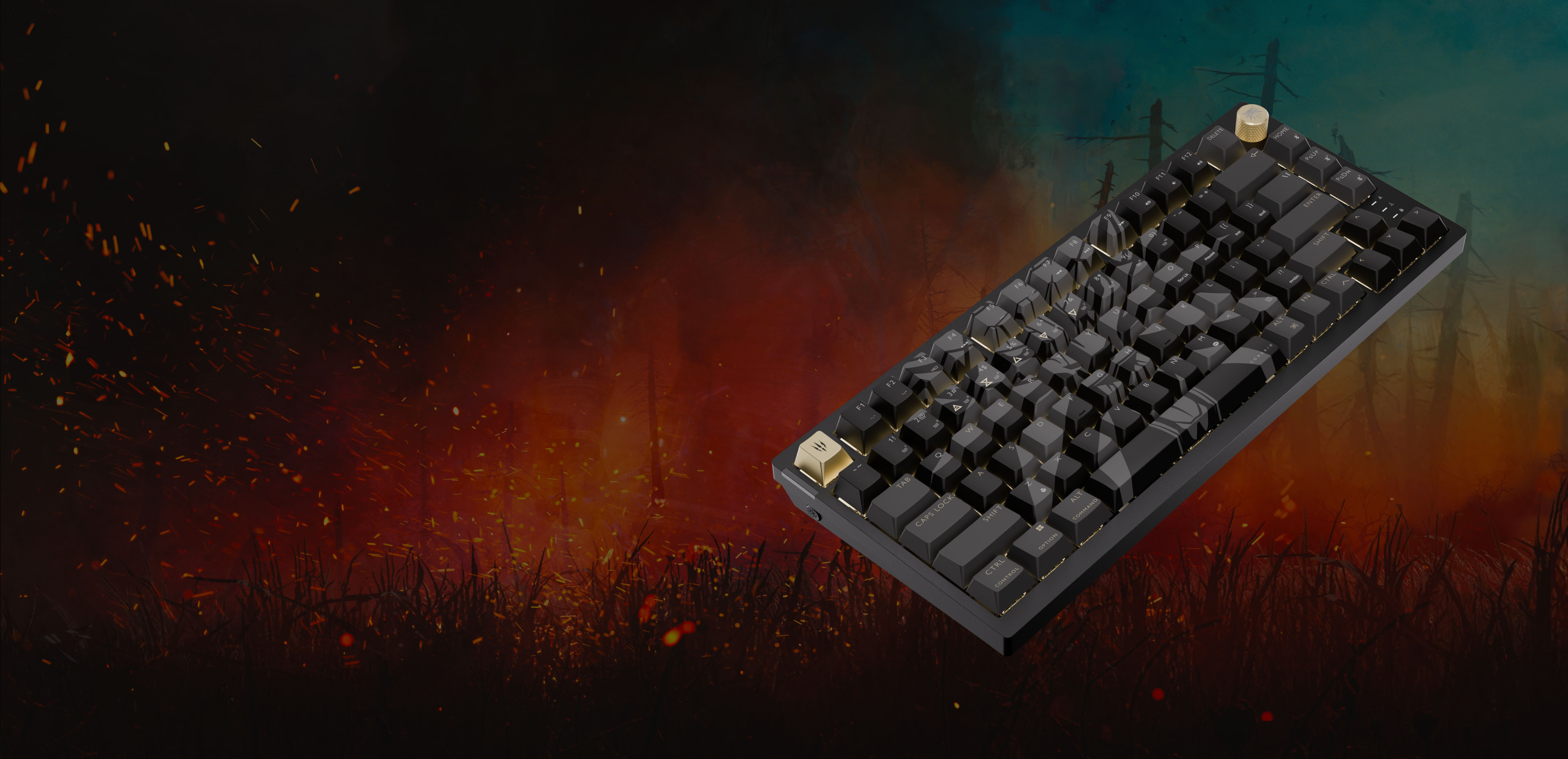 K65 PLUS WIRELESS 75% RGB Mechanical Gaming Keyboard - Witcher 3: Wild ...