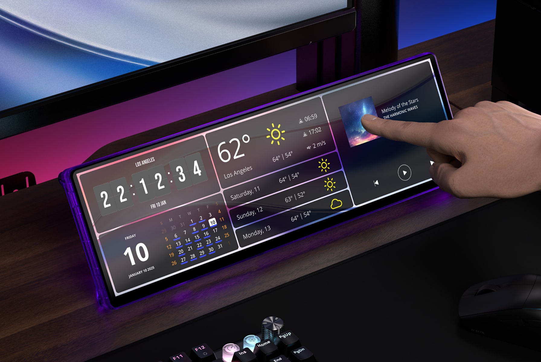 CORSAIR XENEON EDGE 14.5" LCD Touchscreen - Atomic Purple (Refurbished)