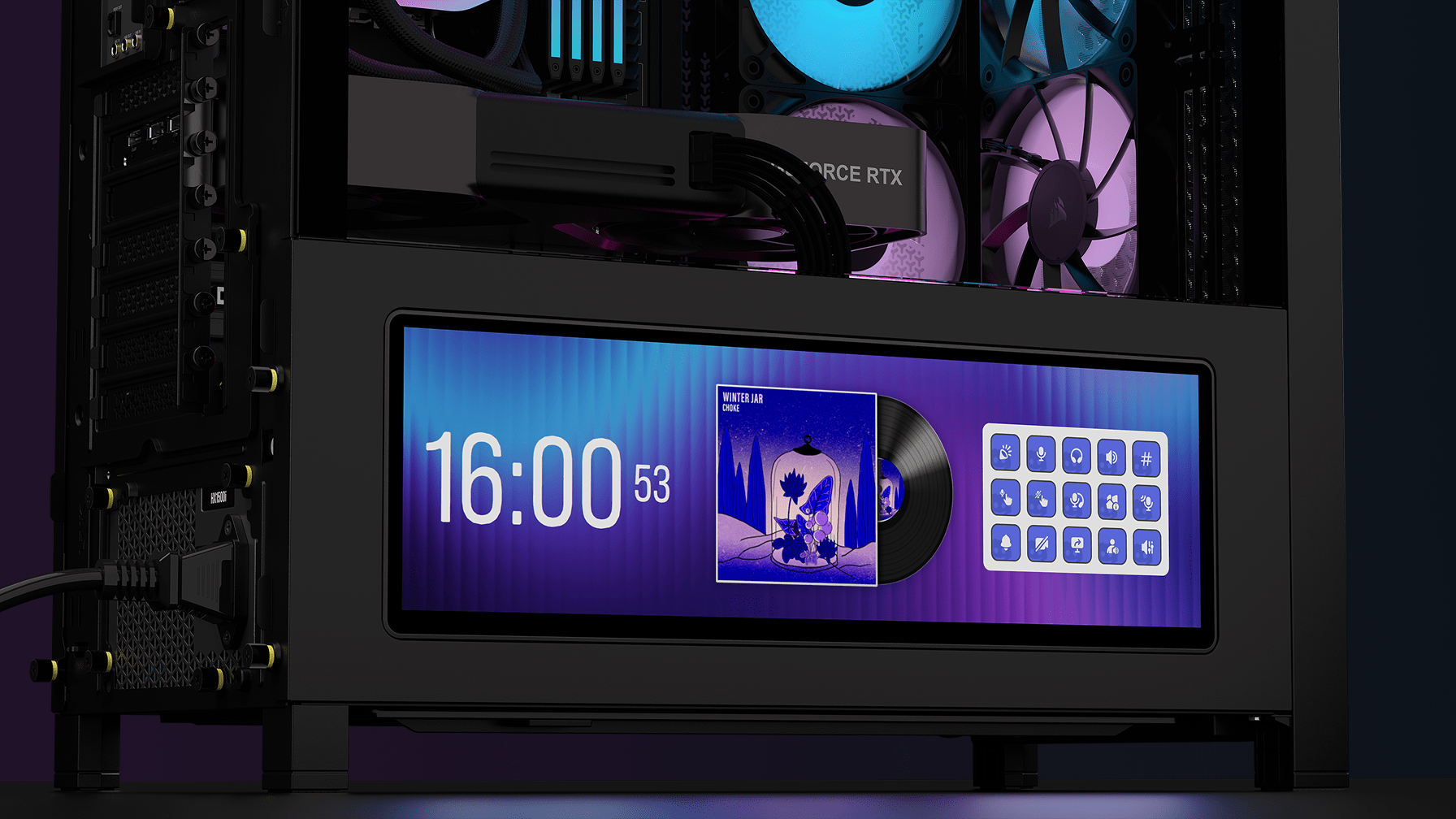 FRAME 4000D LCD RS ARGB Premium Mid-Tower PC Case