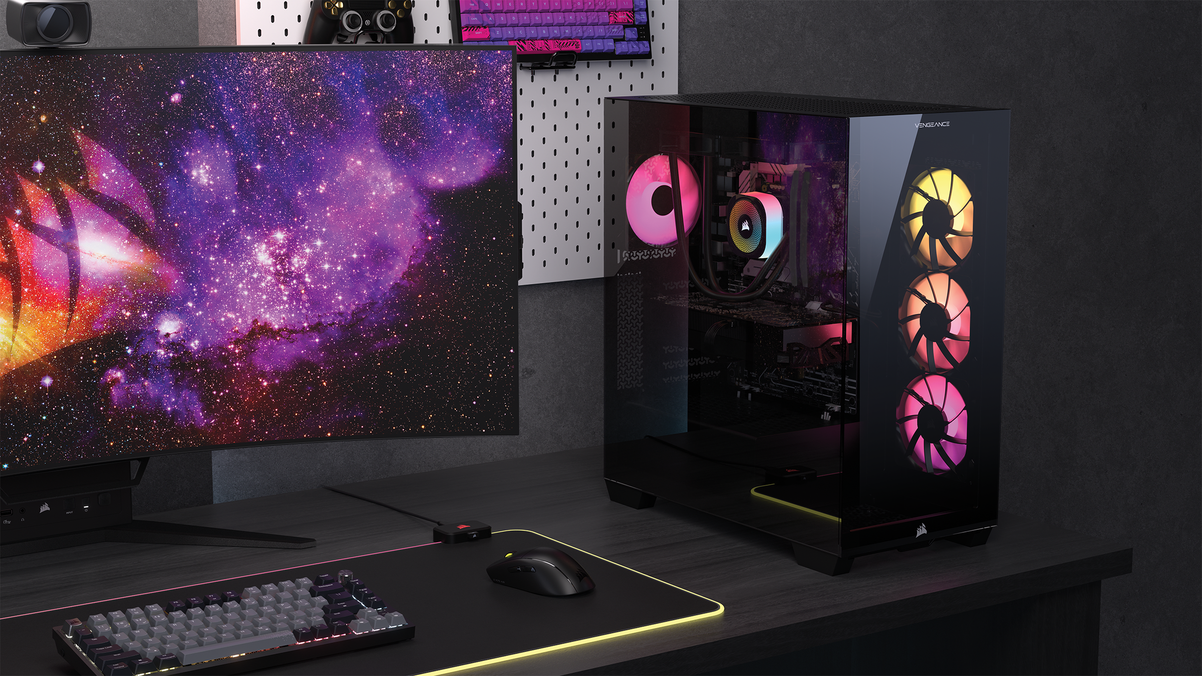 VENGEANCE a7500 Gaming PC: AMD Ryzen 7 9800X3D, GeForce RTX 5070 Ti ...