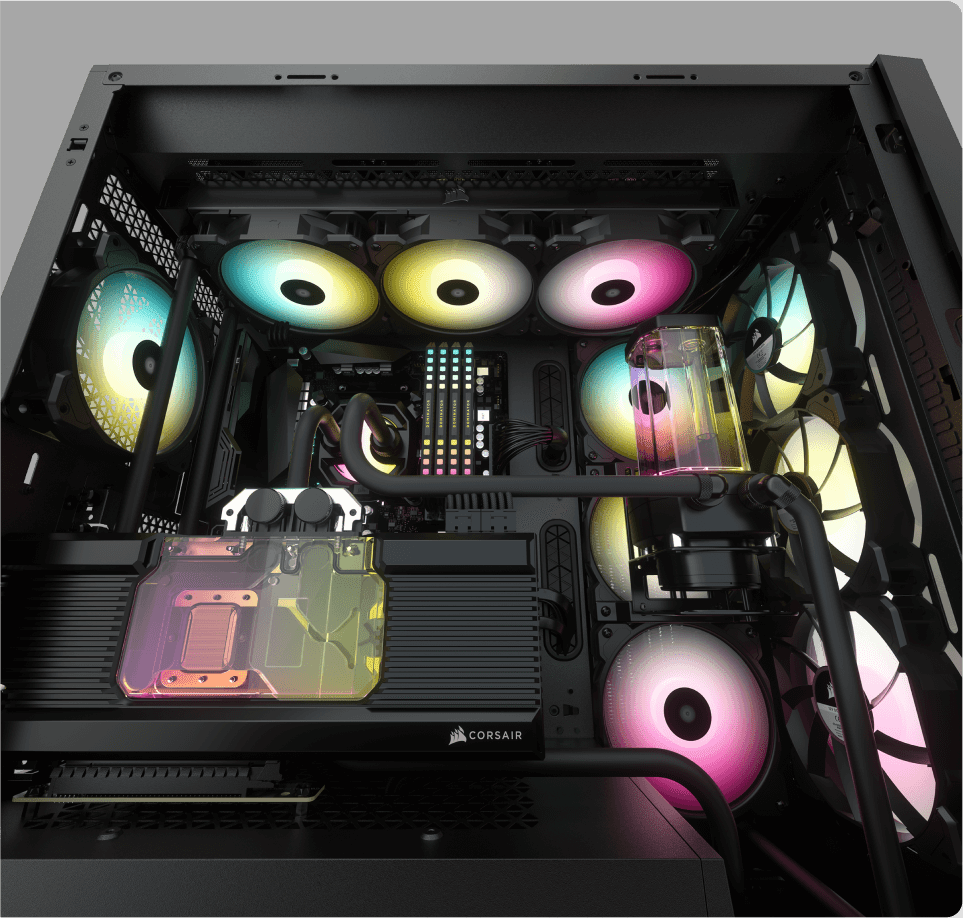 5000D Tempered Glass Mid-Tower ATX PC Case — Black