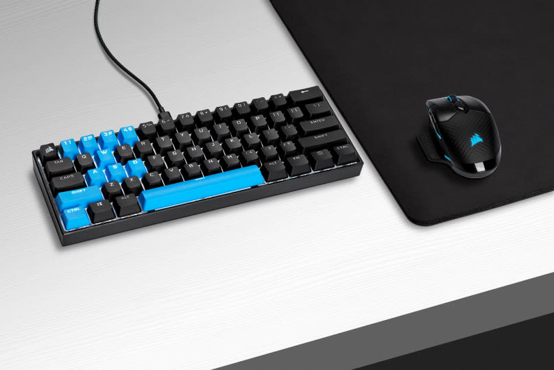 K65 RGB MINI 60% Mechanical Gaming Keyboard — CHERRY MX SPEED — Black