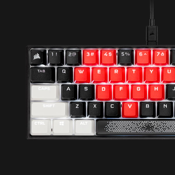 K65 RGB MINI 60% Mechanical Gaming Keyboard — CHERRY MX SPEED — Black