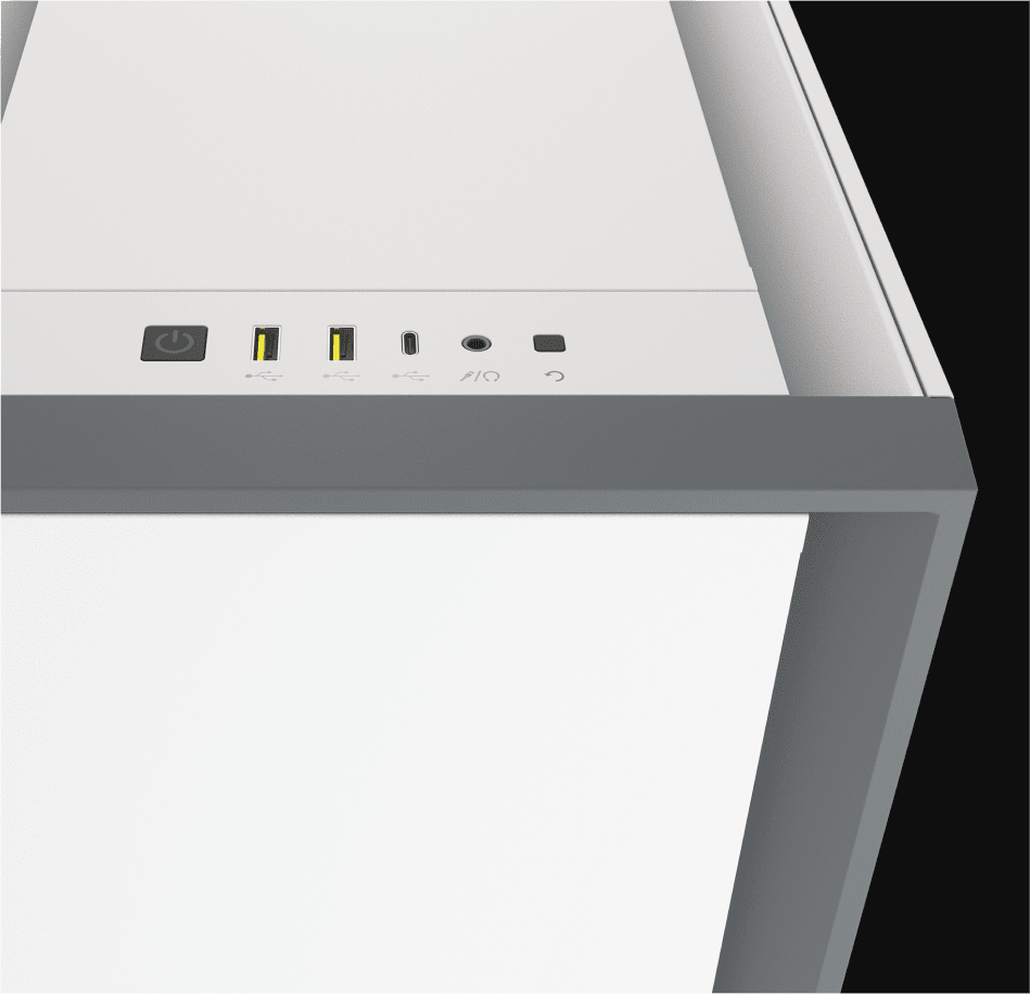 5000D Tempered Glass Mid-Tower ATX PC Case — Black