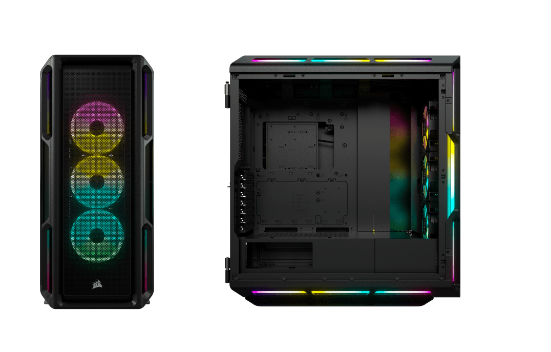 iCUE 5000T RGB Tempered Glass Mid-Tower ATX PC Case — Black